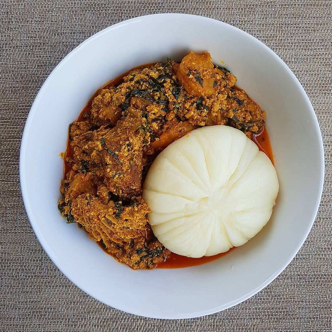 Egusi Soup And Pounded Yam Egusi Soup And Pounded Yam Food West