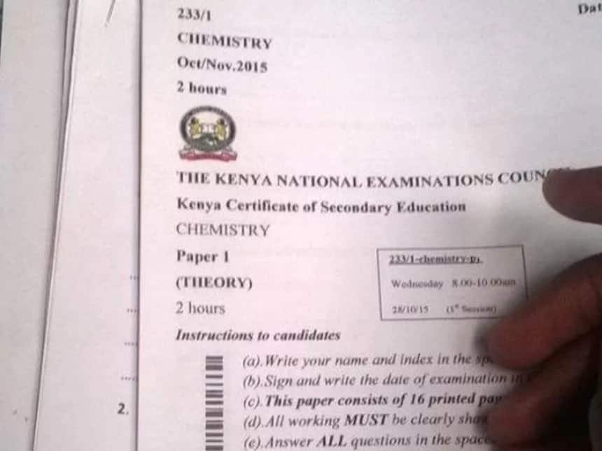 Knec Kcse Past Papers With Answers In 2020 Ke