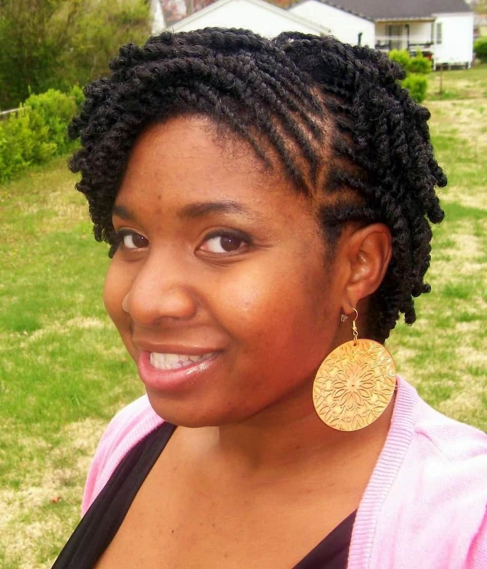 20 Cute Kinky Twist Hairstyles For Short Hair Ke