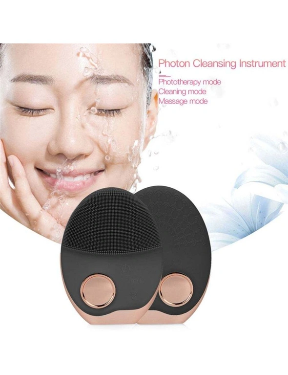 Mini Electric Ultrasonic Wireless Charging Facial Cleansing Brush