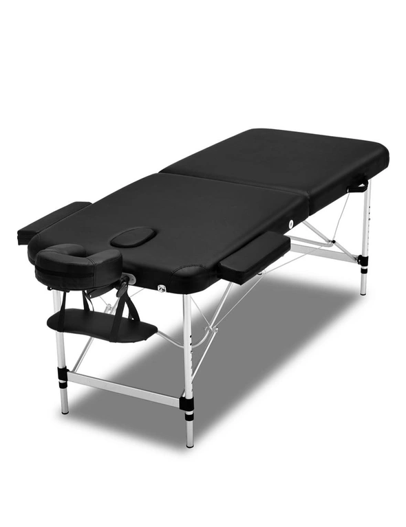 Zenses 55cm Portable Aluminium Massage Table 2 Fold Massage Bed Beauty