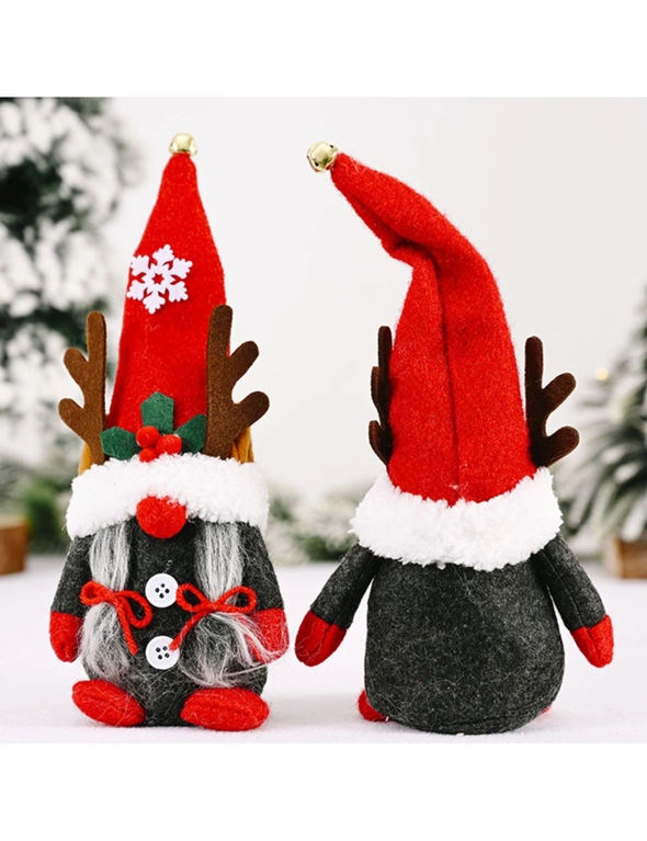 2x28cm Christmas Faceless Gnomes Plush Santa Toys Doll Gonk Dwarf Elf