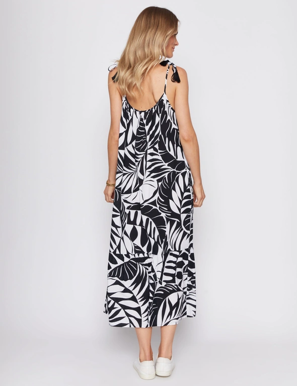 Millers Sleeveless Tiered Maxi Dress With Tie Shoulders Crossroads