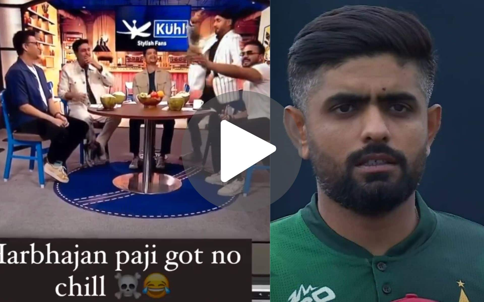 Watch Harbhajan Singh Lands In Controversy By Laughing On Babar Azam