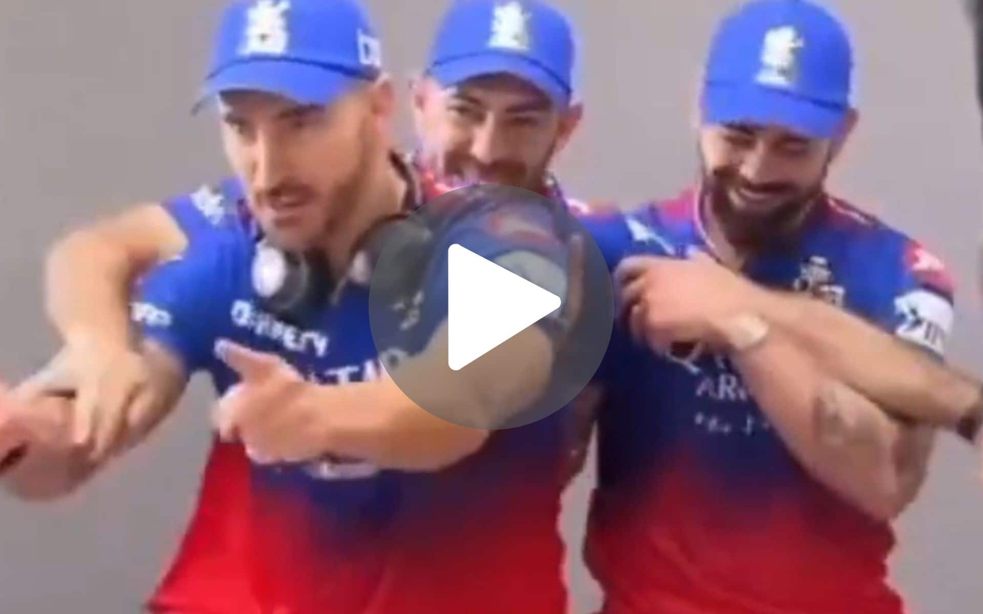 Watch Kohli Maxwell Du Plessis Become Wwe Wresters During Rcbs