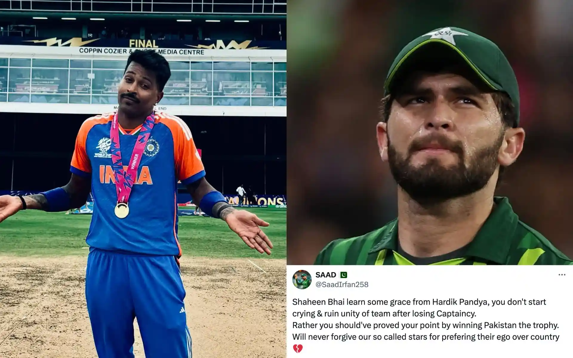 Learn Some Grace From Hardik Pandya Shaheen Afridi Brutally Trolled