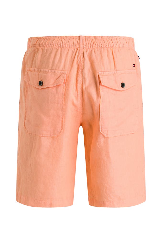 Tommy Hilfiger Leinen Shorts Harlem Lachs Günstig Online Kaufen