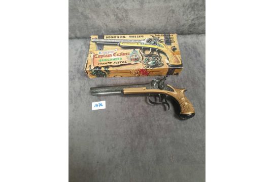 Lone Star Buccaneer Captain Cutlass Style Twin Barrel Pirate Pistol