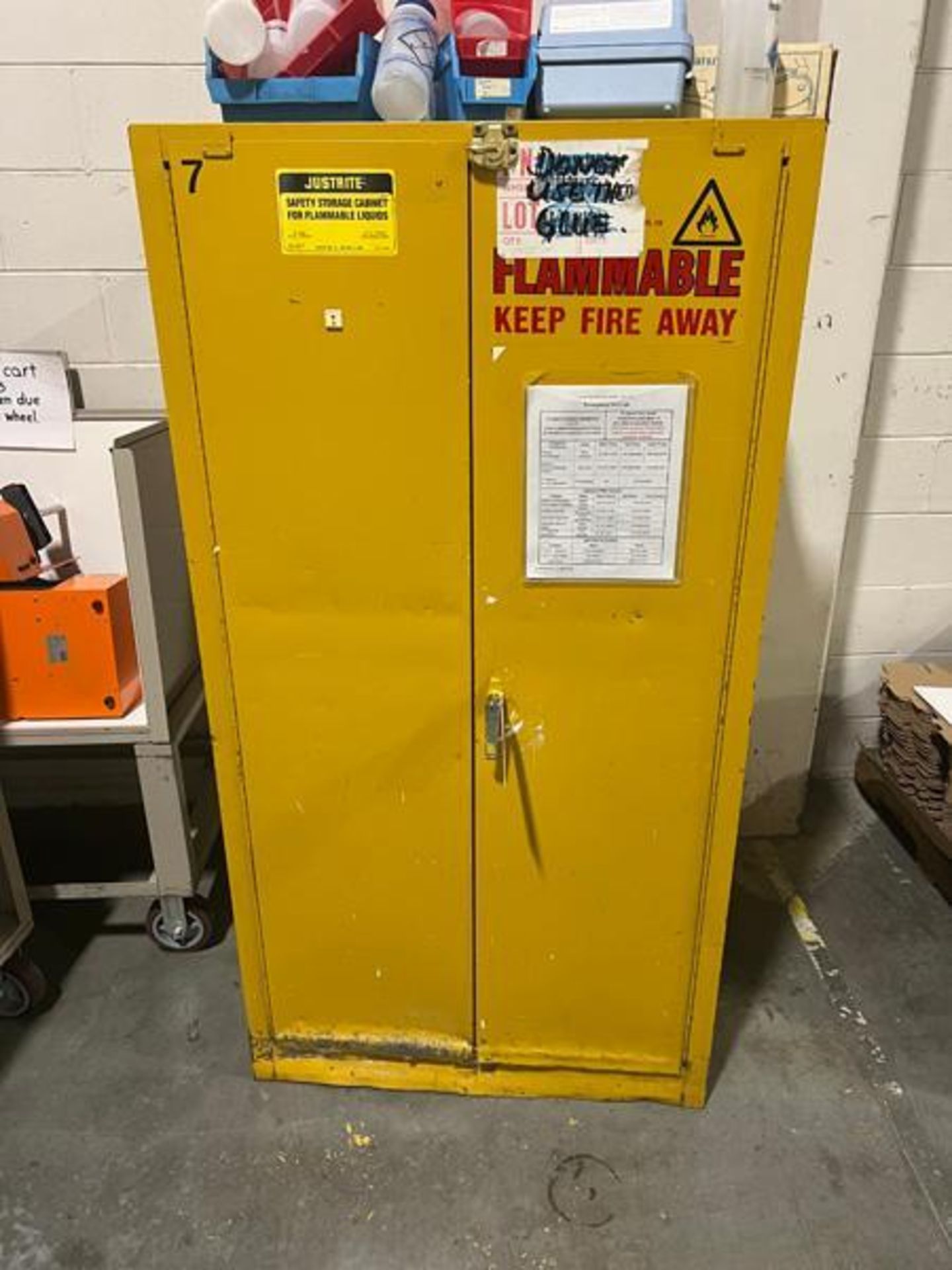 Justrite Safety Storage Flammable Cabinet Approximately 55ft And