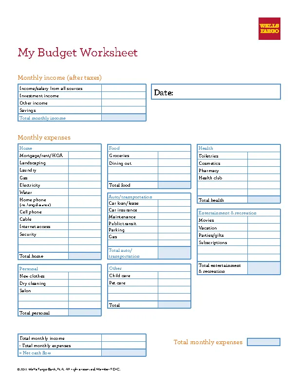 Budget Spreadsheet Template Pdfsimpli