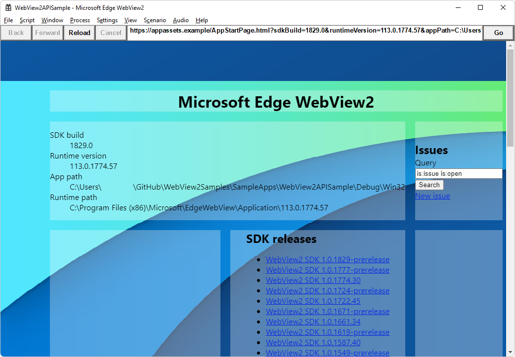 Github Microsoftedge Webview2samples Microsoft Edge Webview2 Samples