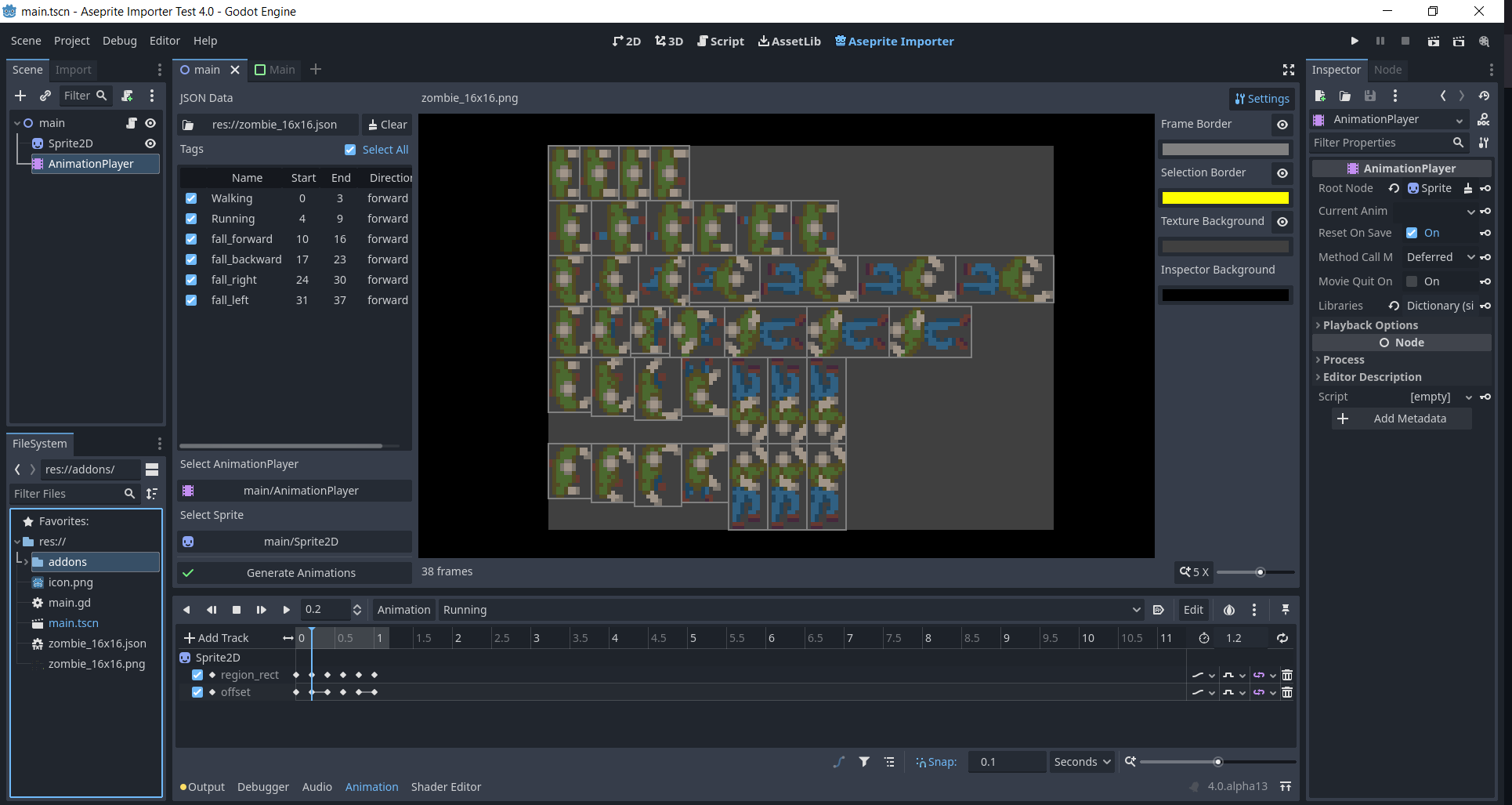 Aseprite Animation Importer Godot 4 Godot Asset Library