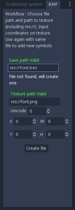 Bitmap Font Creator Godot Asset Library