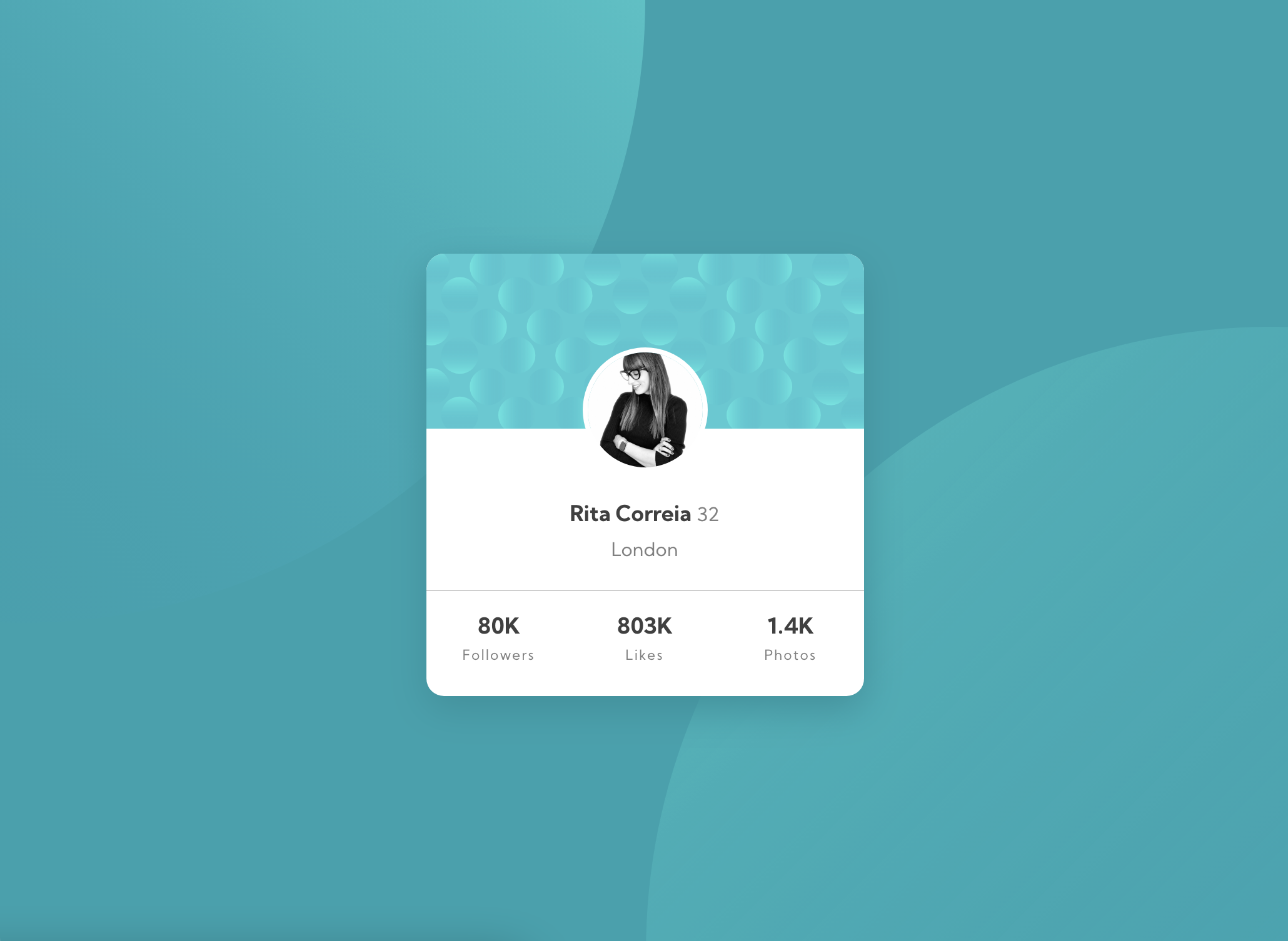 Github Ritaxcorreiareact Profile Card Profile Card Component In