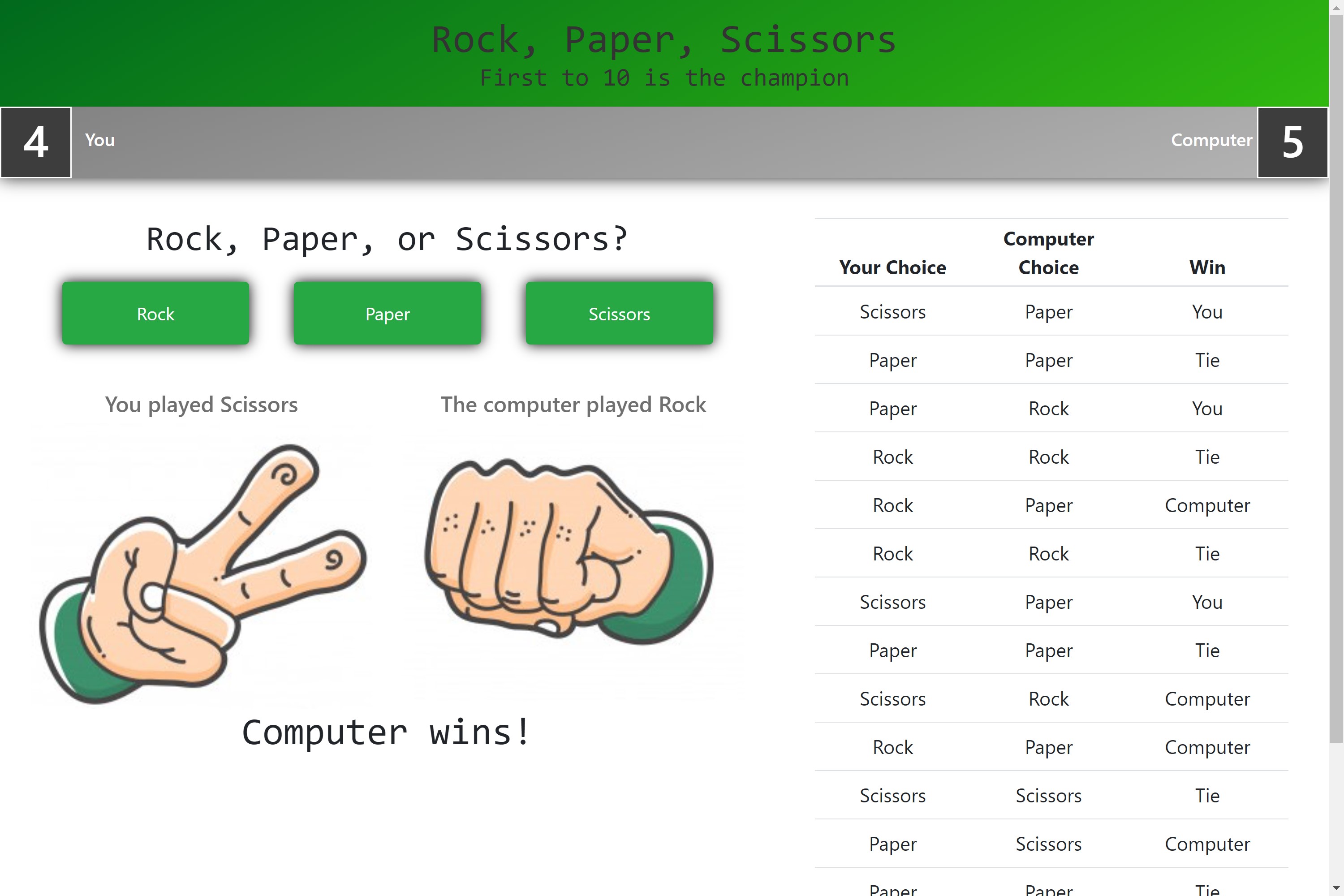 Rock Paper Scissors · Github Topics · Github