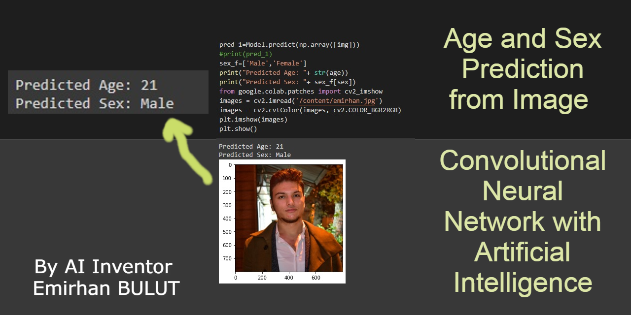 Age And Sex Prediction From Image Convolutional Neural Network With