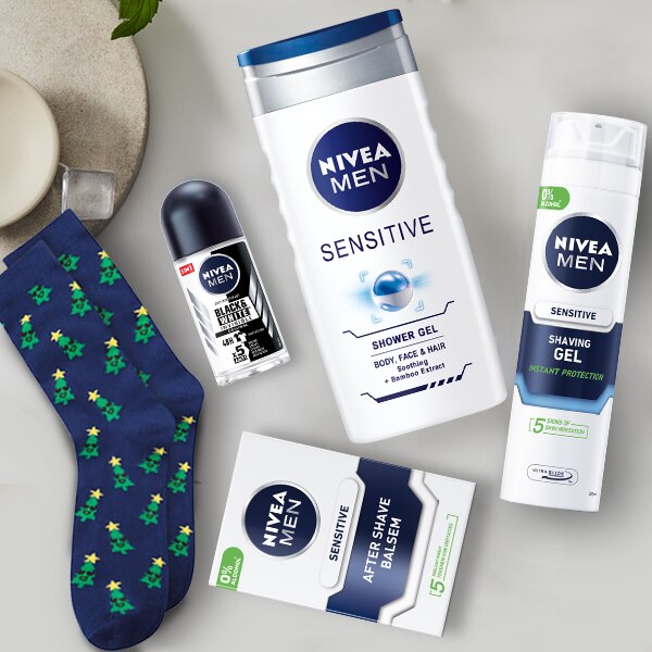 Set Cadou Nivea Men Sensitive Rutina Gel De Dus Nivea Men Sensitive