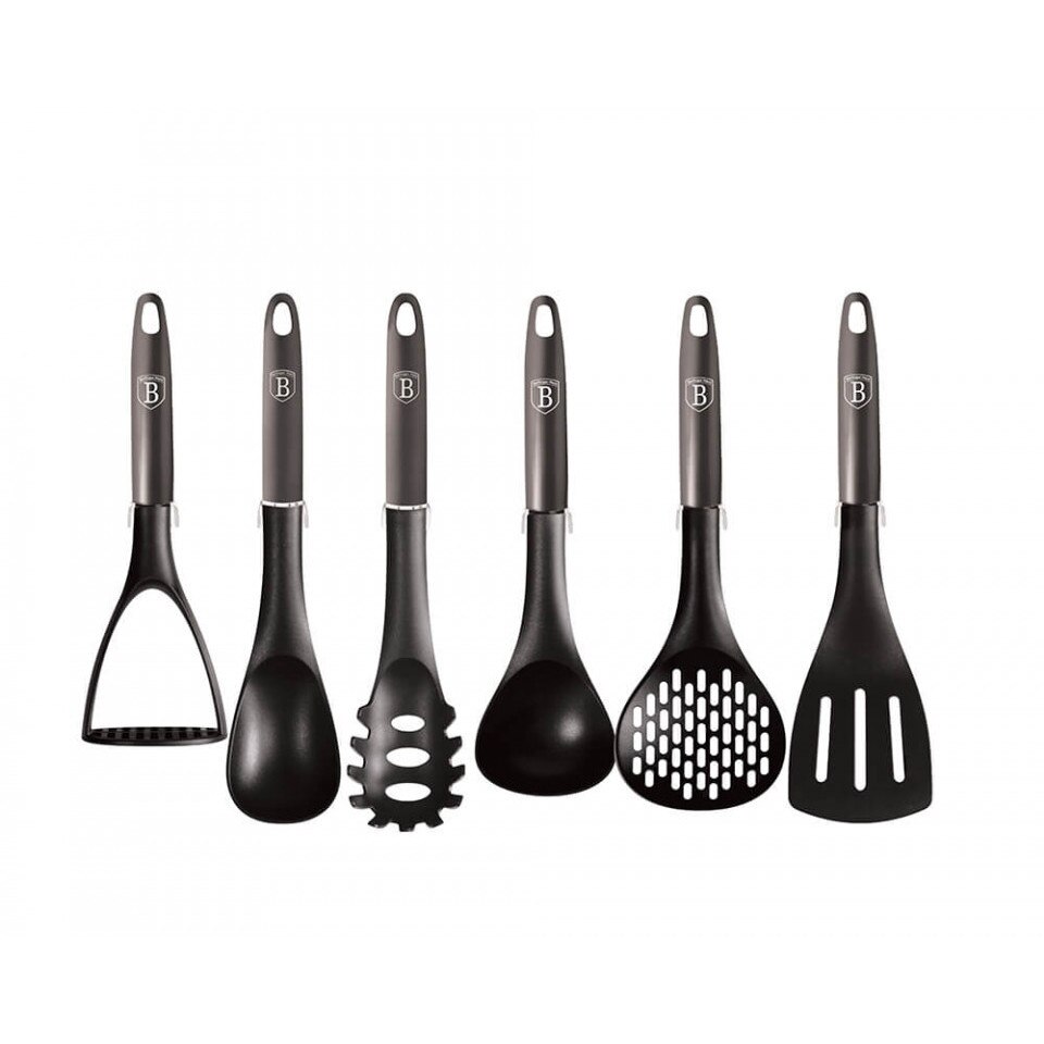 Set Ustensile De Bucatarie 7 Piese Metallic Line Carbon Pro Edition