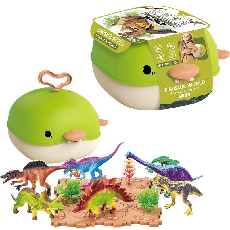 Set Figurine Dinozauri Lumea Dinozaurilor 2in1 Tip Mini Rucsac