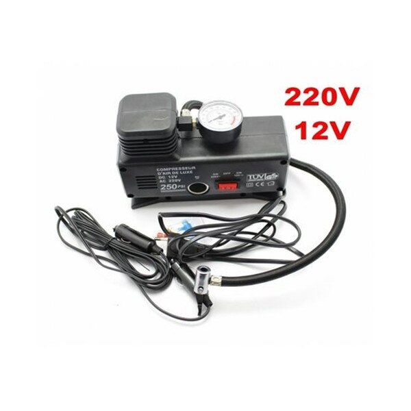 Compresor Auto Cu Manometru Alimentare 12v220v 120w Emagro