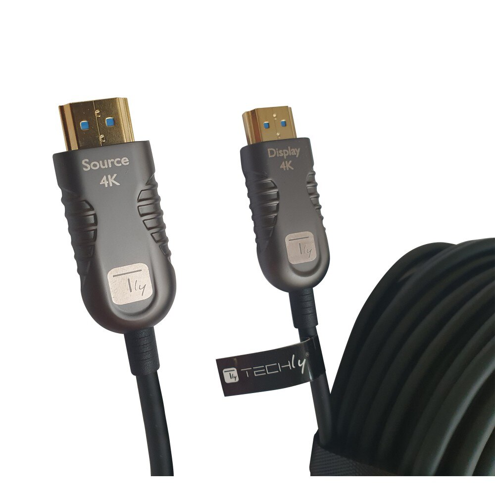 Cablu Optic Activ Hdmi™ 20 Aoc 4k 18gbps Hdmi™ Tata Tata 15m Techly