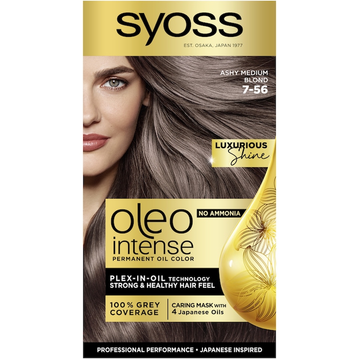 Vopsea De Par Permanenta Fara Amoniac Syoss Color Oleo Intense 7 56