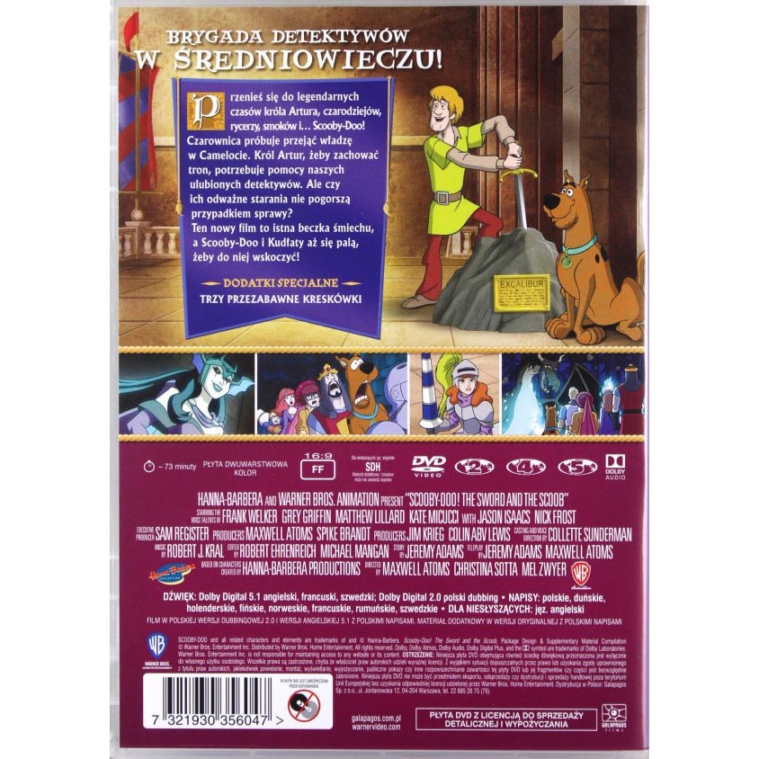 Scooby Doo The Sword And The Scoob Dvd Emagro