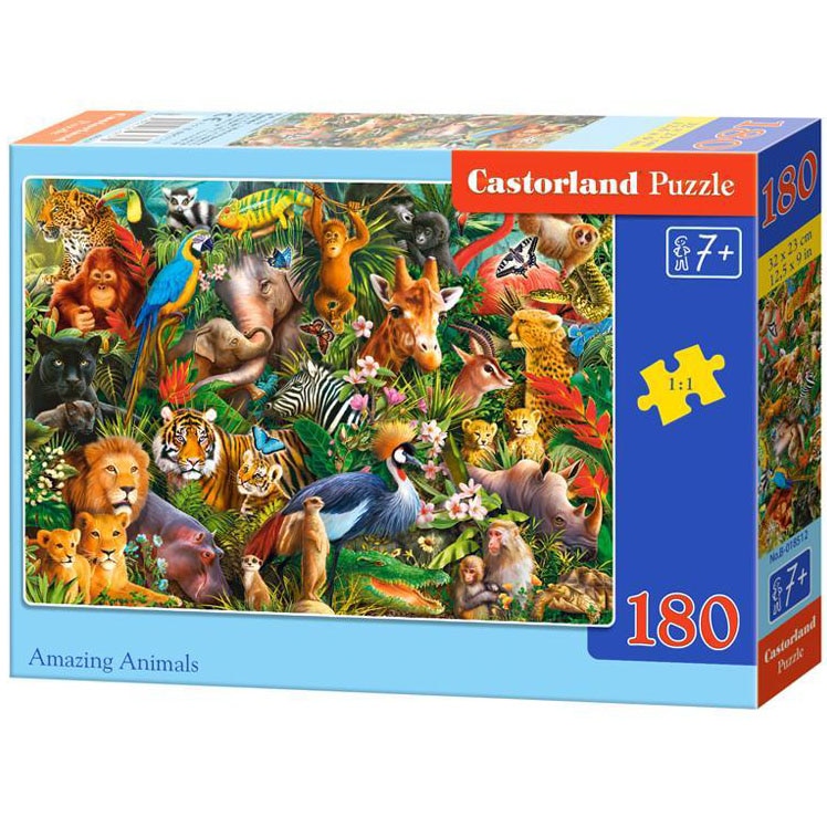 Puzzle Castorland Amazing Animals 180 Piese Emagro