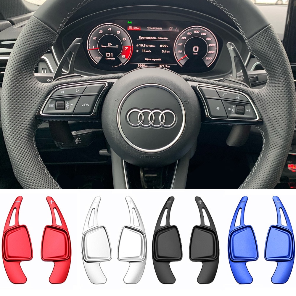 Set 2 Padele Volan Pentru Audi Shift Paddle Argintiu Audi A3 A4 S4 S5