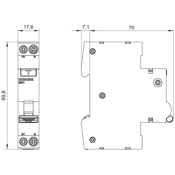 Siguranta Electrica Automata Diferentiala Siemens 5sv1313 1kk16 Rcbo