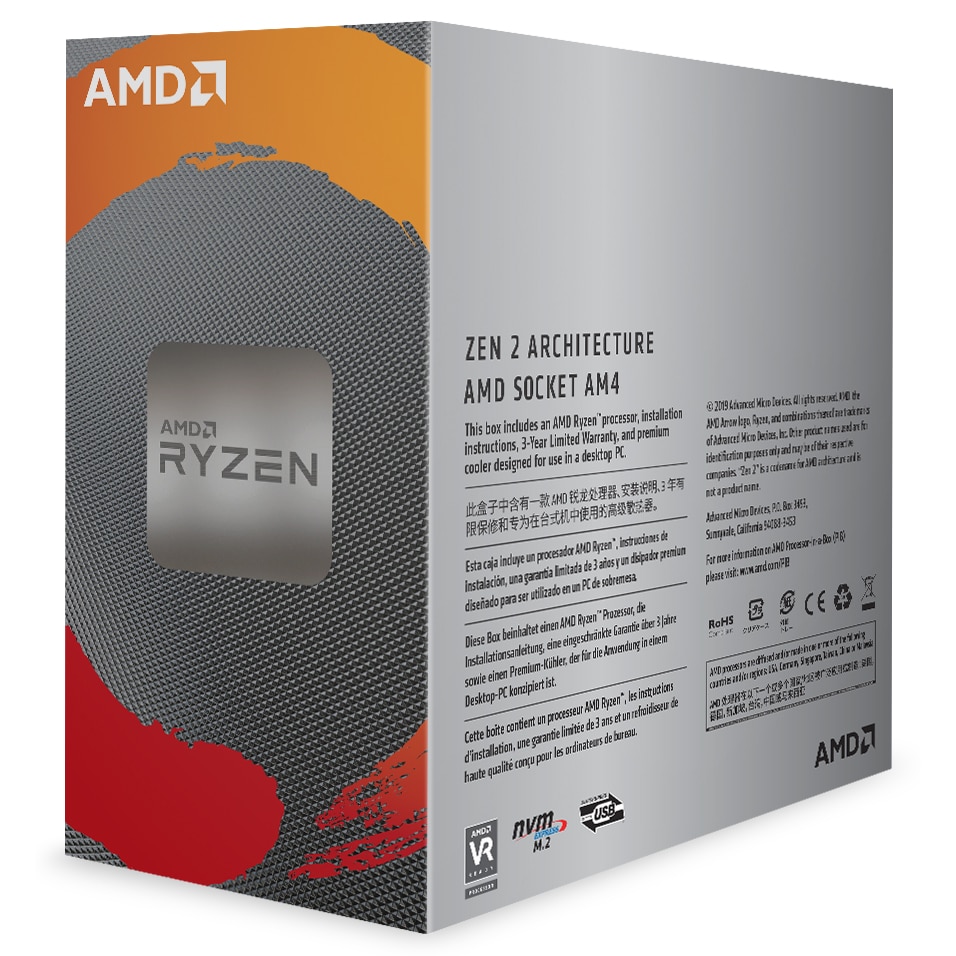 Amd Ryzen™ 5 3600 Procesor 35mb 42 Ghz Cu Wraith Stealth Cooler