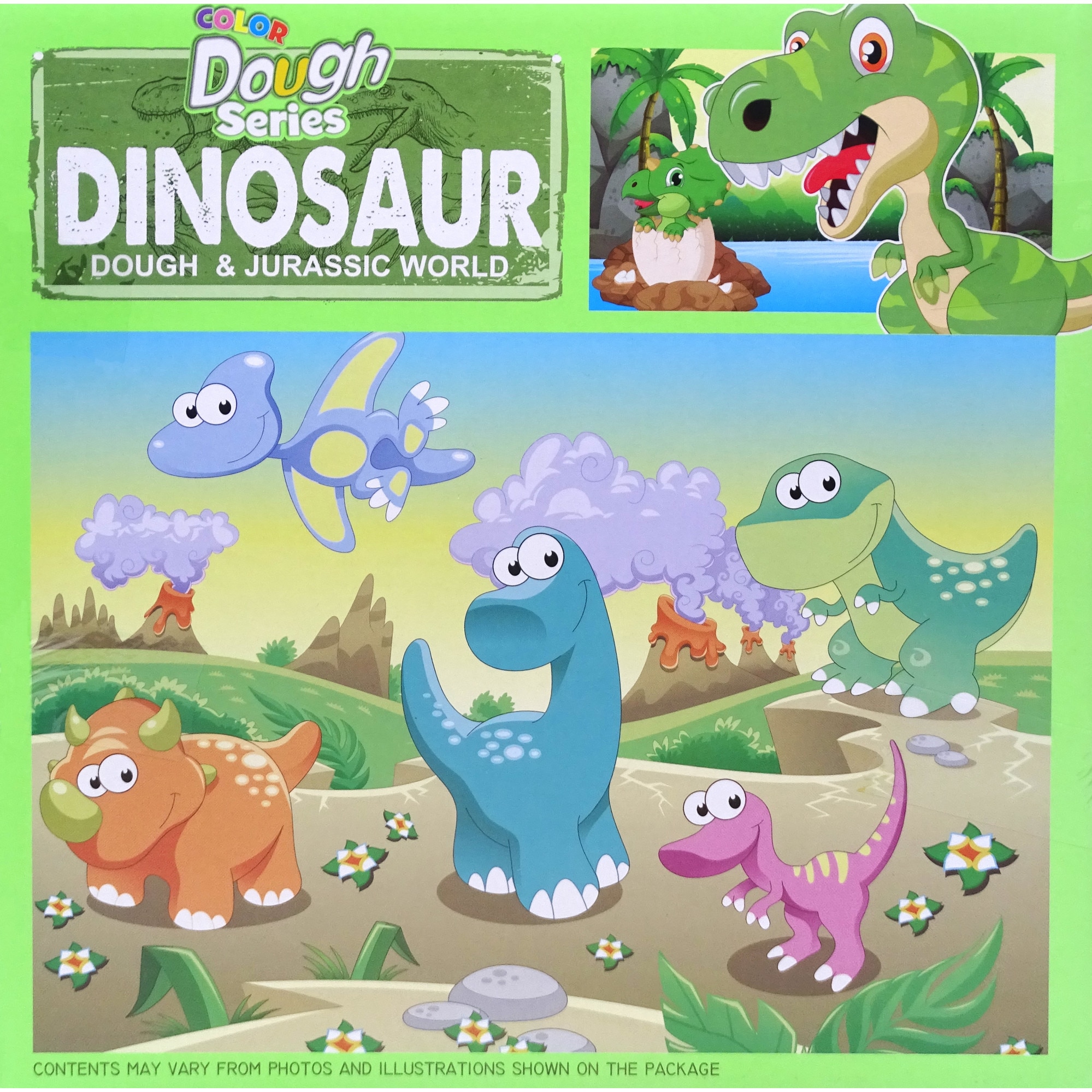 Set Color Dough Lumea Dinozaurilor 22 De Accesorii Plastilina