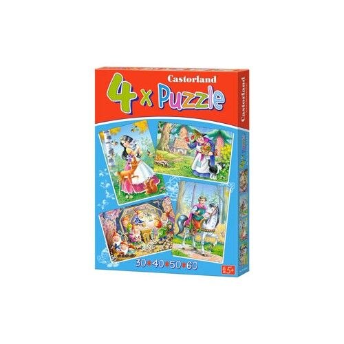 Set 4 Puzzle Premium Castorland Alba Ca Zapada Si Cei 7 Pitici 30 40