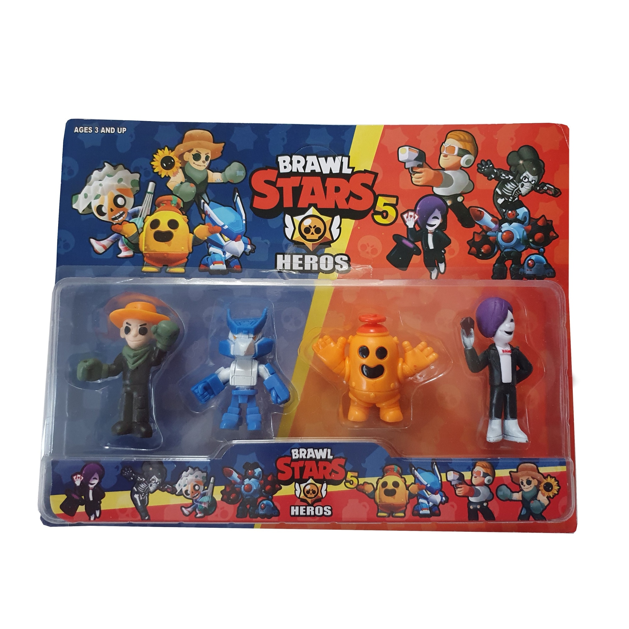 Set 4 Figurine Tip Brawl Stars Heros Seria 5 Multicolor Emagro