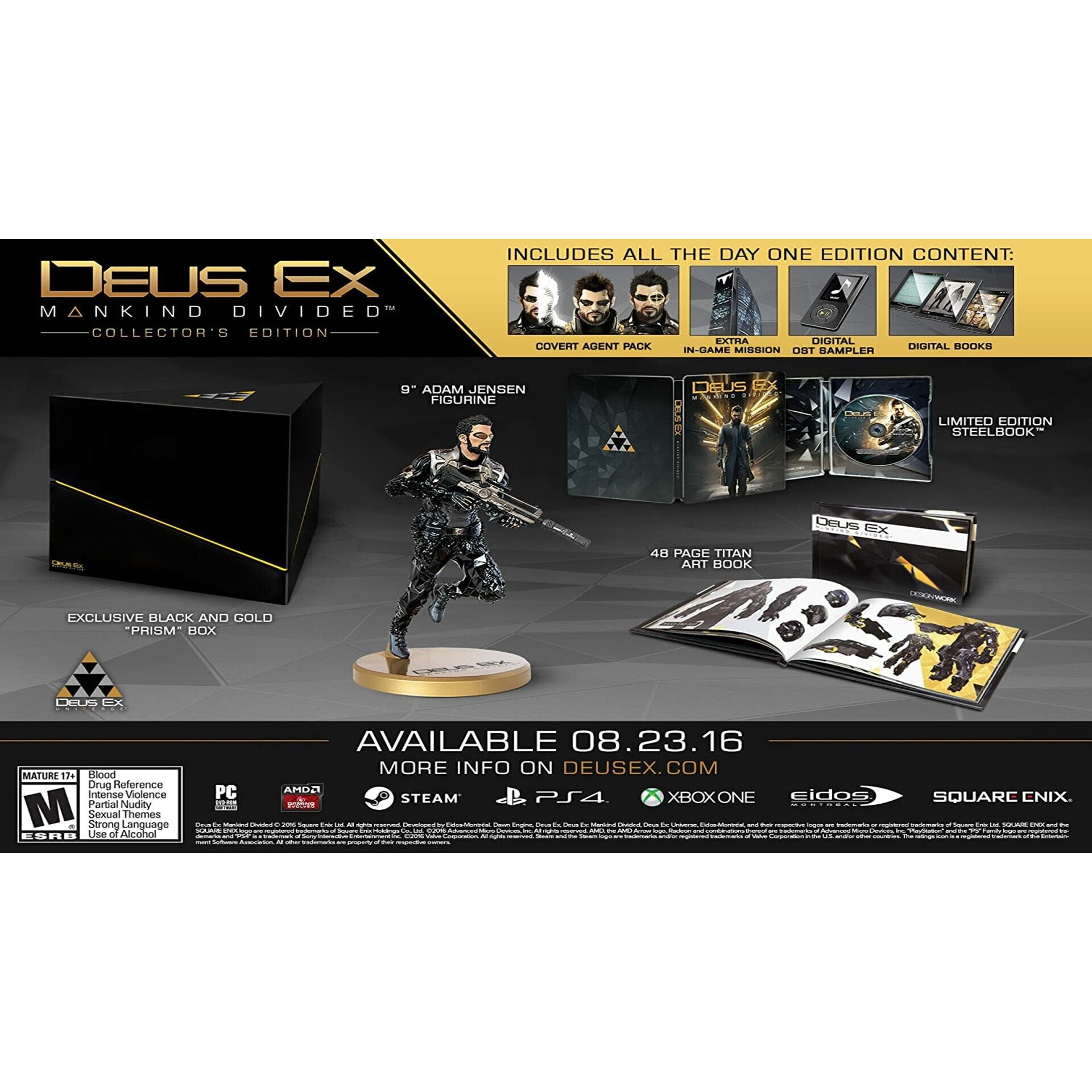 Joc Deus Ex Mankind Divided Collectors Edition Pentru Playstation 4