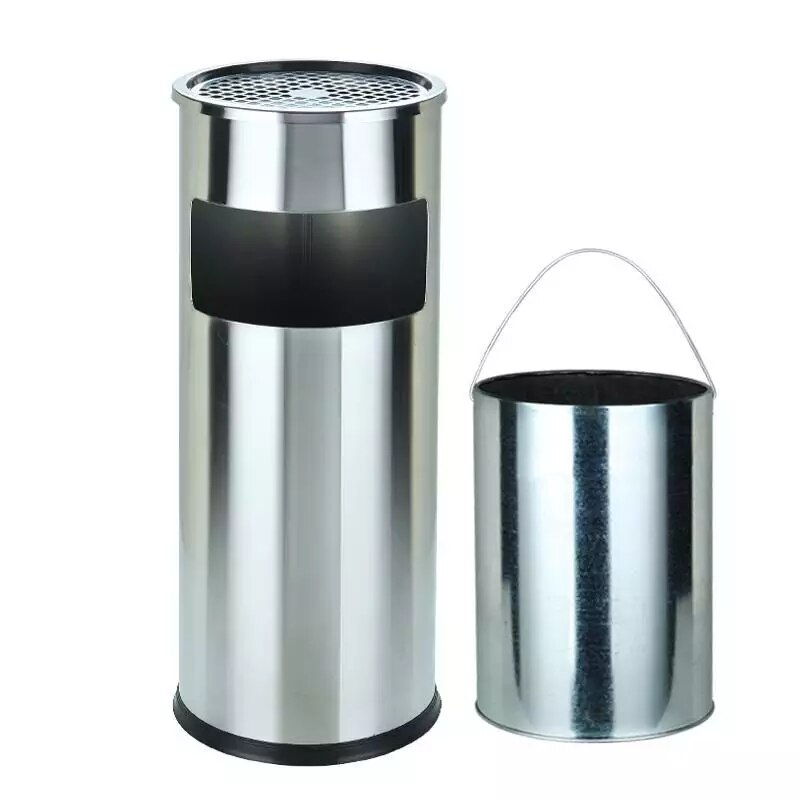 Cos De Gunoi Cu Scrumiera Inox 2in1 30l Emagro