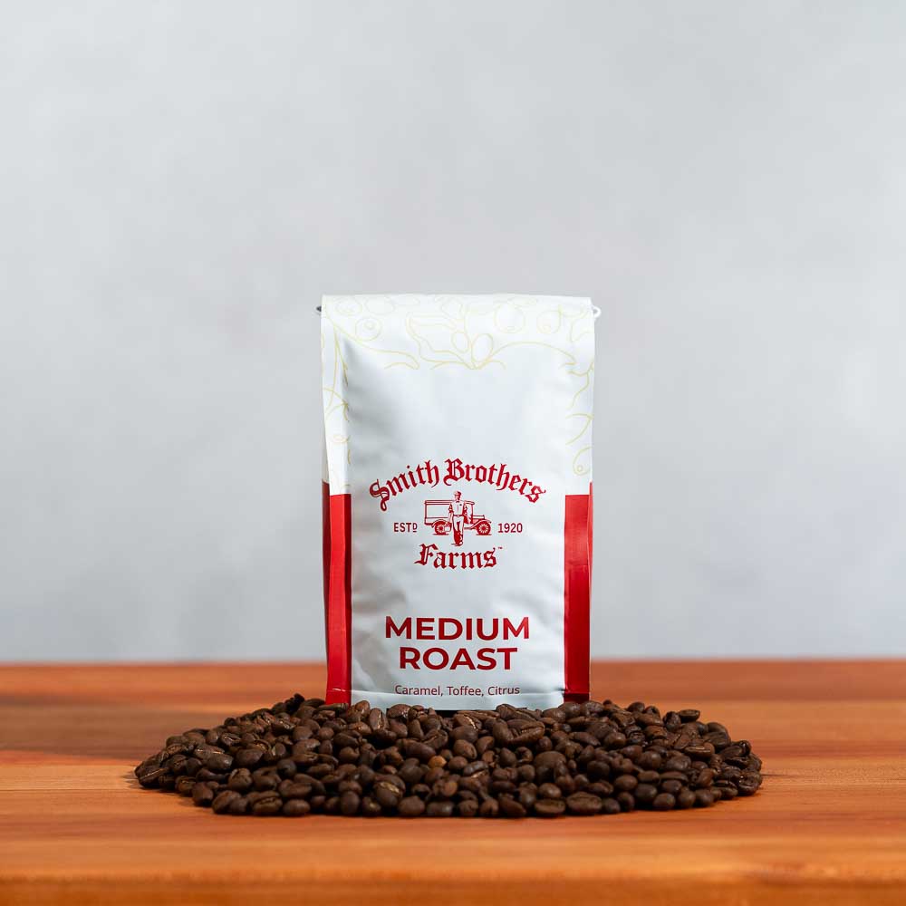 Smith Brothers Farms Whole Bean Medium Roast Coffee 12 Oz Smith