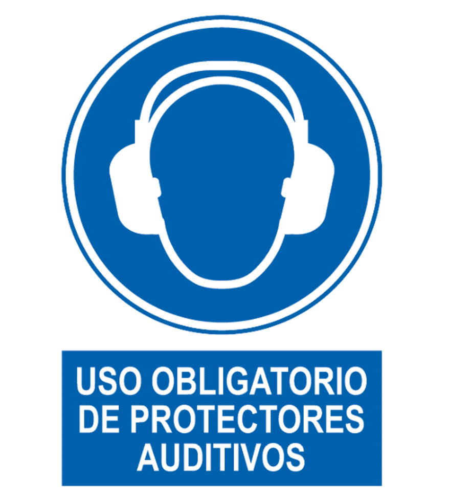 Señal Cartel De Uso Obligatorio Protectores Auditivos Seguridad