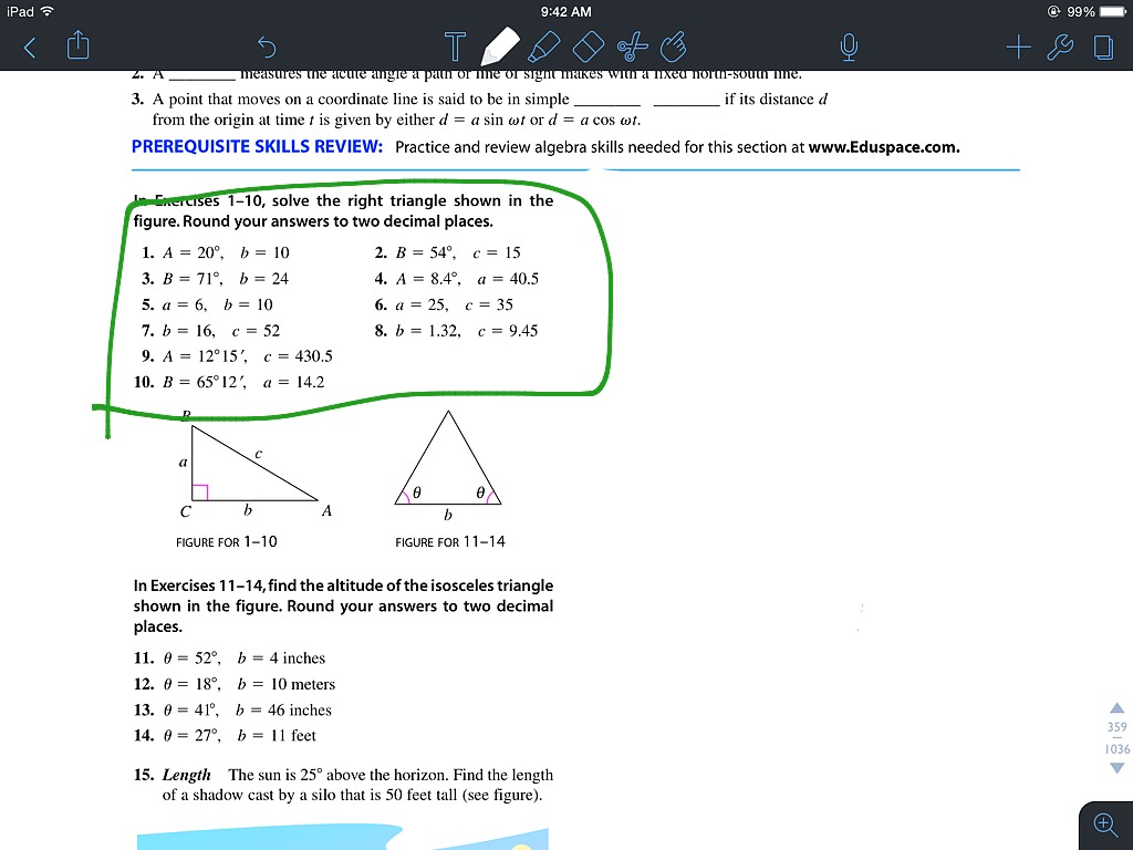 48 Completing The Sides And Angles Of A Generic Triangle Math