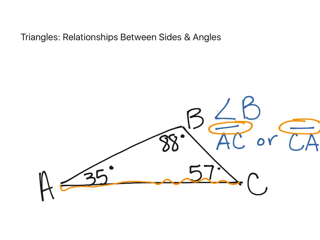 Triangles Side And Angle Relationships Math Showme