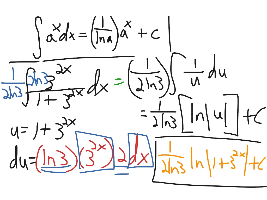 Bases Other Than E Integration Math Calculus Integrals Showme