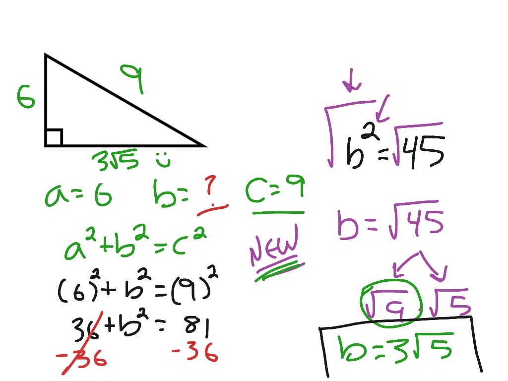 Pythagorean Theorem Math Algebra Showme