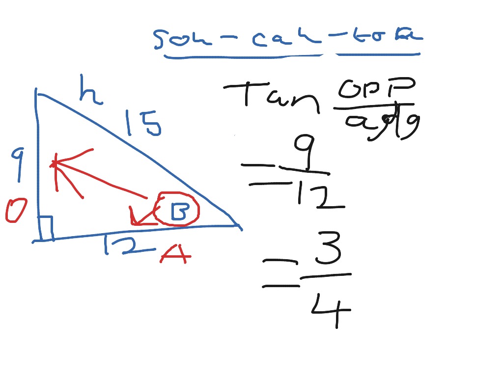 Basic Trig Math Trigonometry Right Triangles Triangles Middle