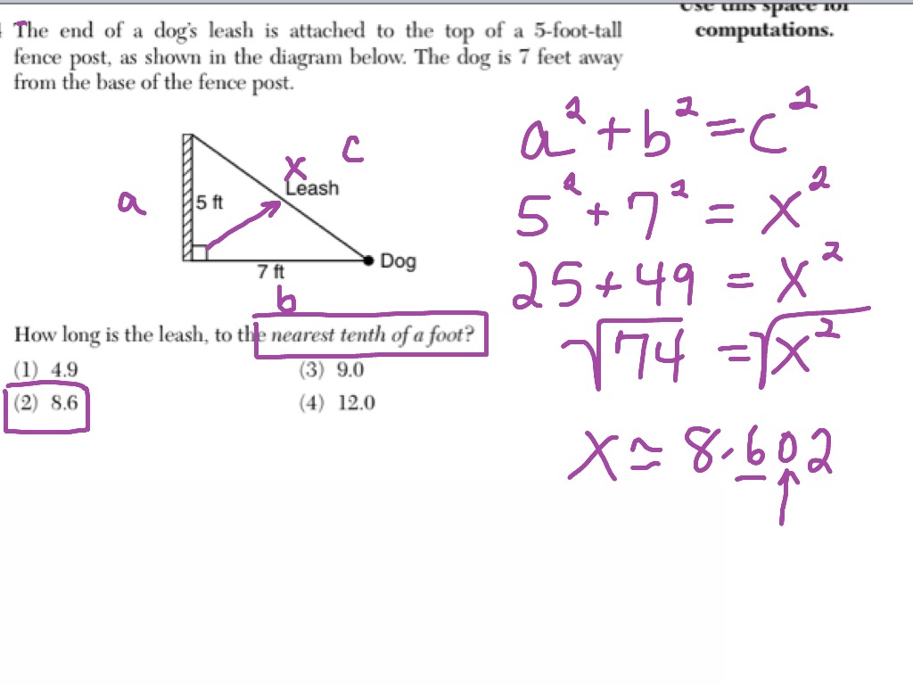 Pythagorean Theorem Math 8g7 Showme