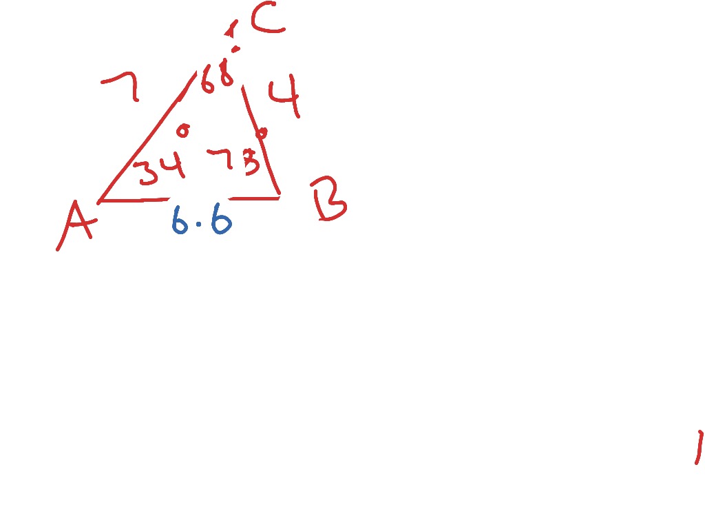 Video 3 Solve An Entire Triangle Math Trigonometry Trig Triangles