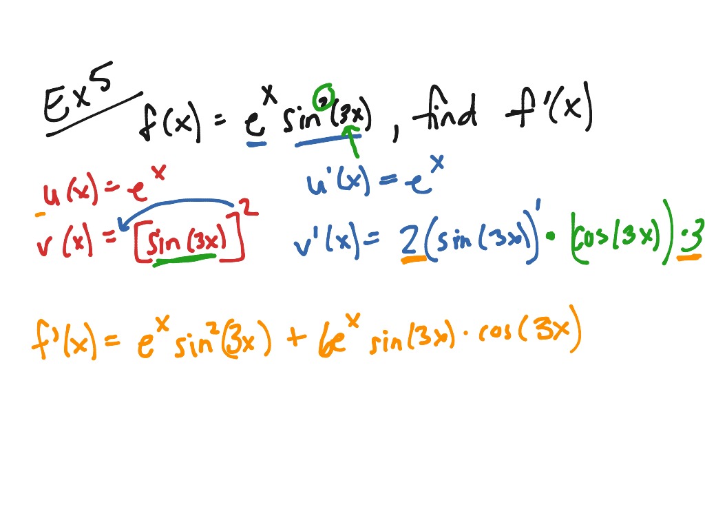 Derivatives If E Ln Trig Math Calculus Derivatives And