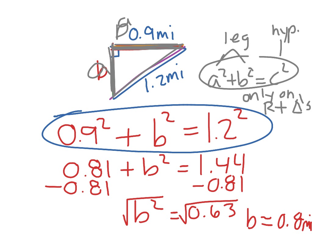 Pythagorean Theorem Math Showme