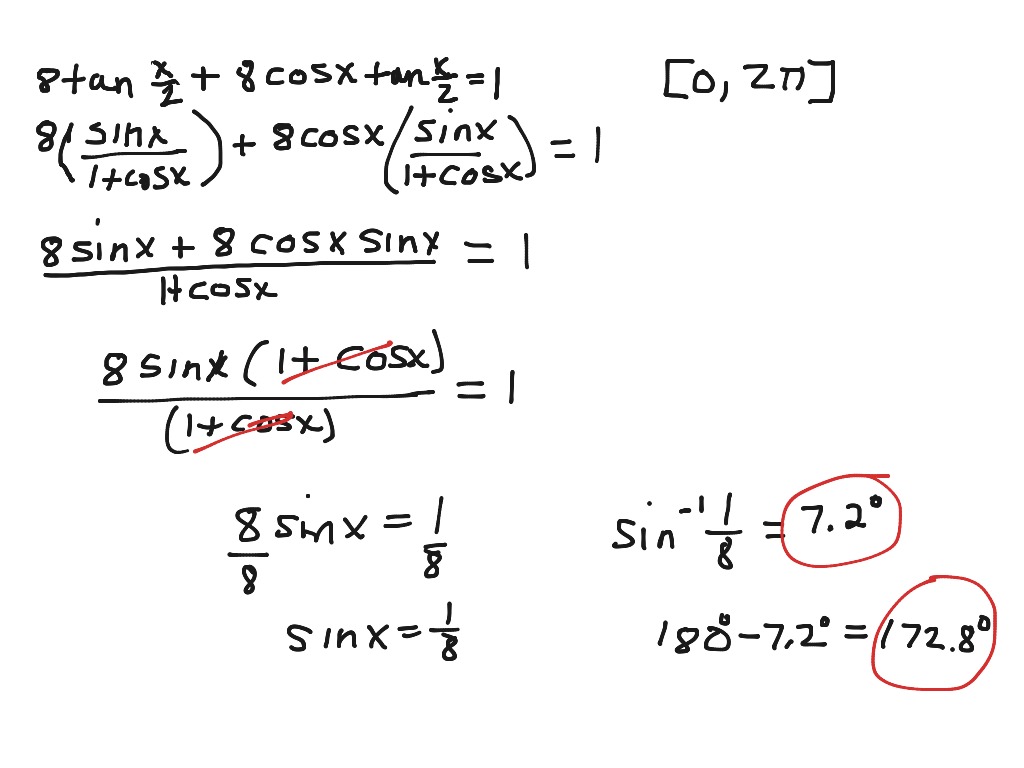 Half Angle Trigonometric Identities Part 2 Math Precalculus