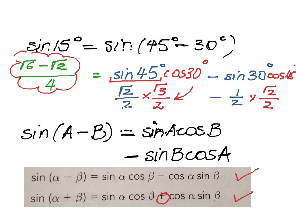 F5 Trigcompound Angles 1 Math Trigonometry Showme