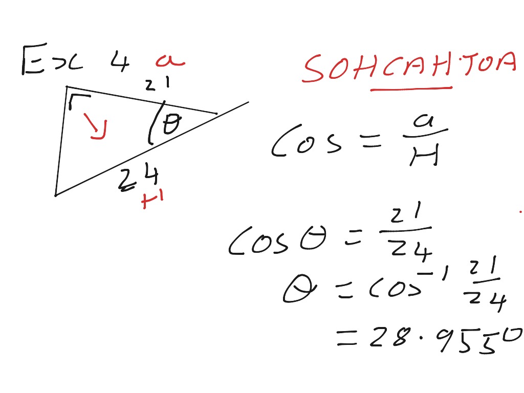 Trig Ratios Math Trigonometry Showme